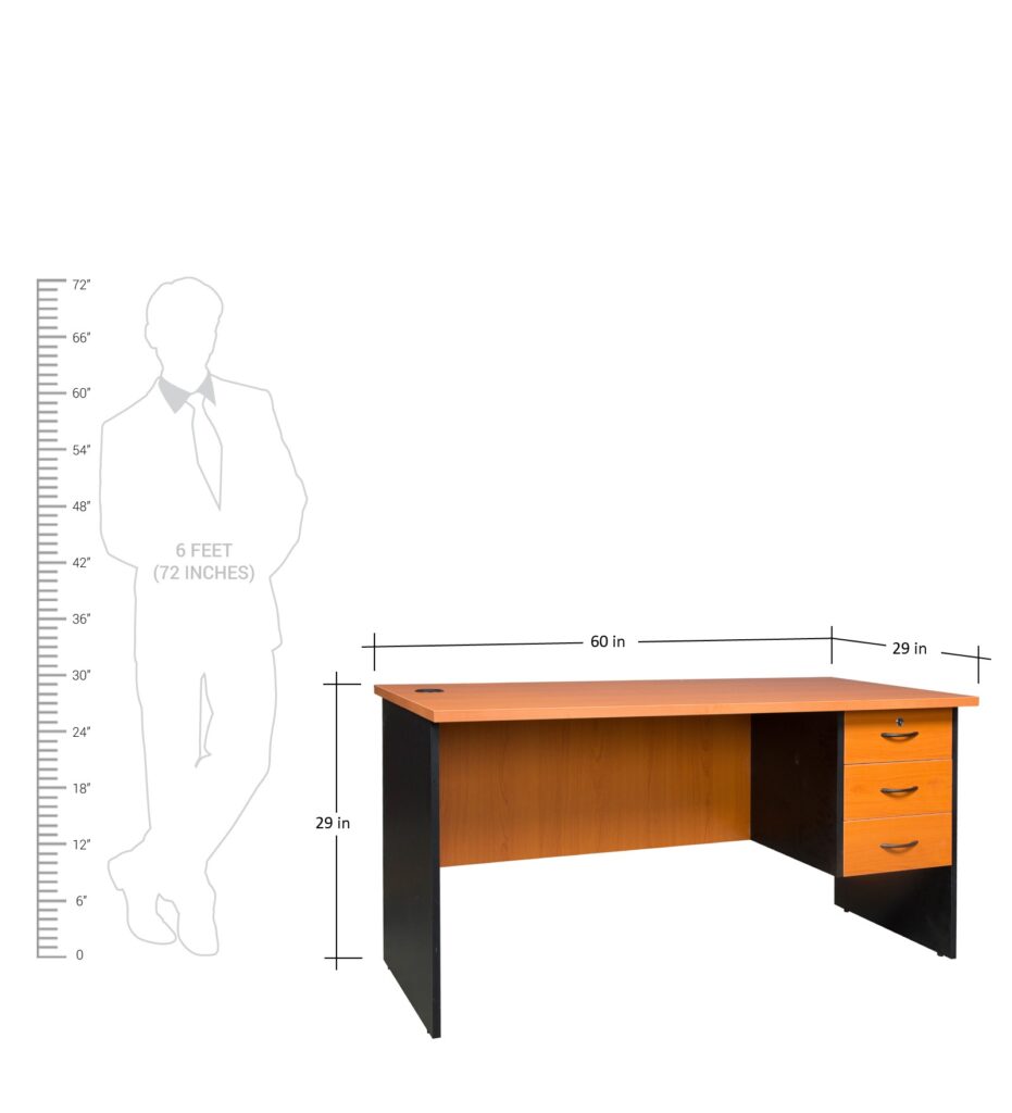 1.4 Meters Cherry Office Table - Furniture Land